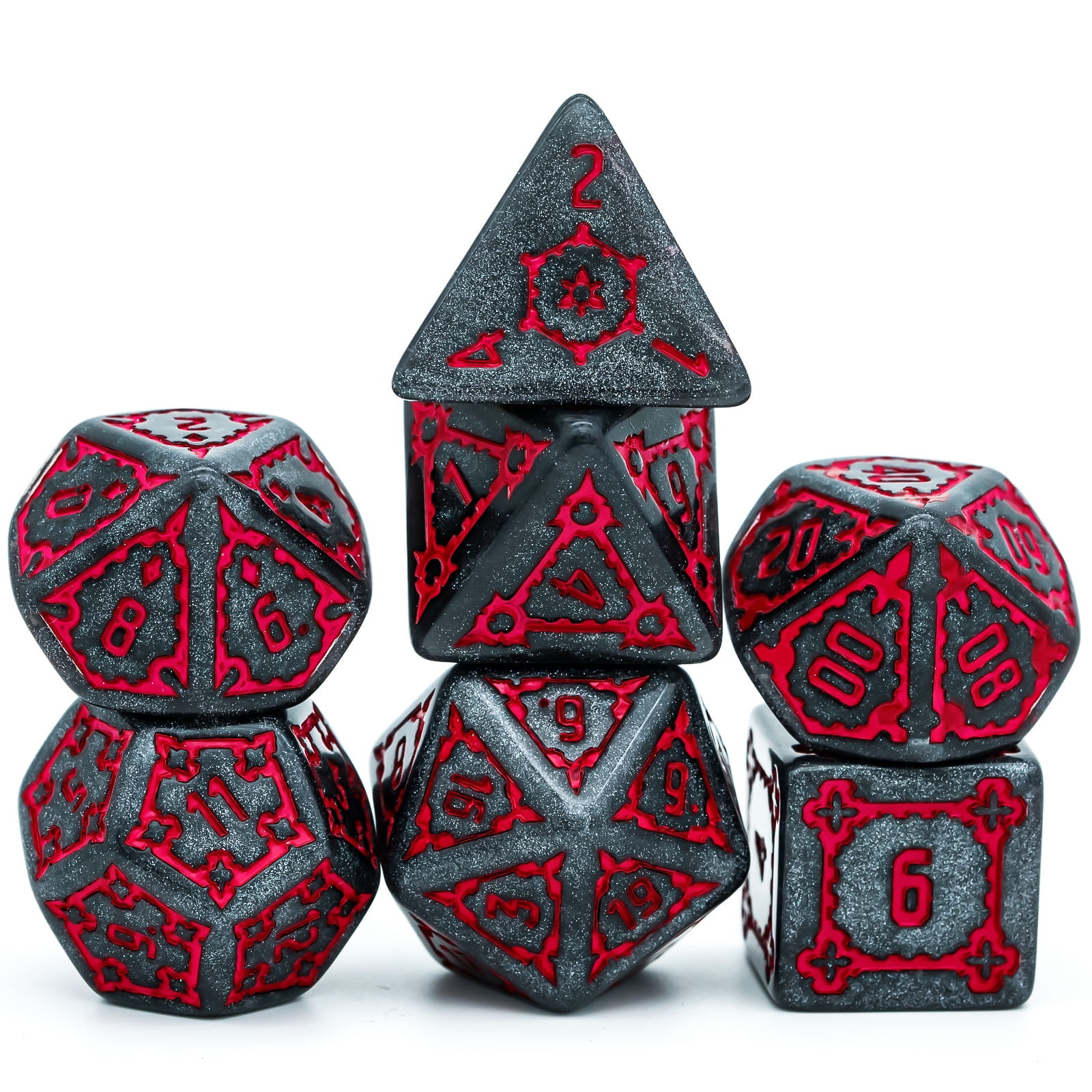 Cusdie 7 PCS/Set 25mm Giant Dice DND, Polyhedral Dice Set, D&D Dice for ...