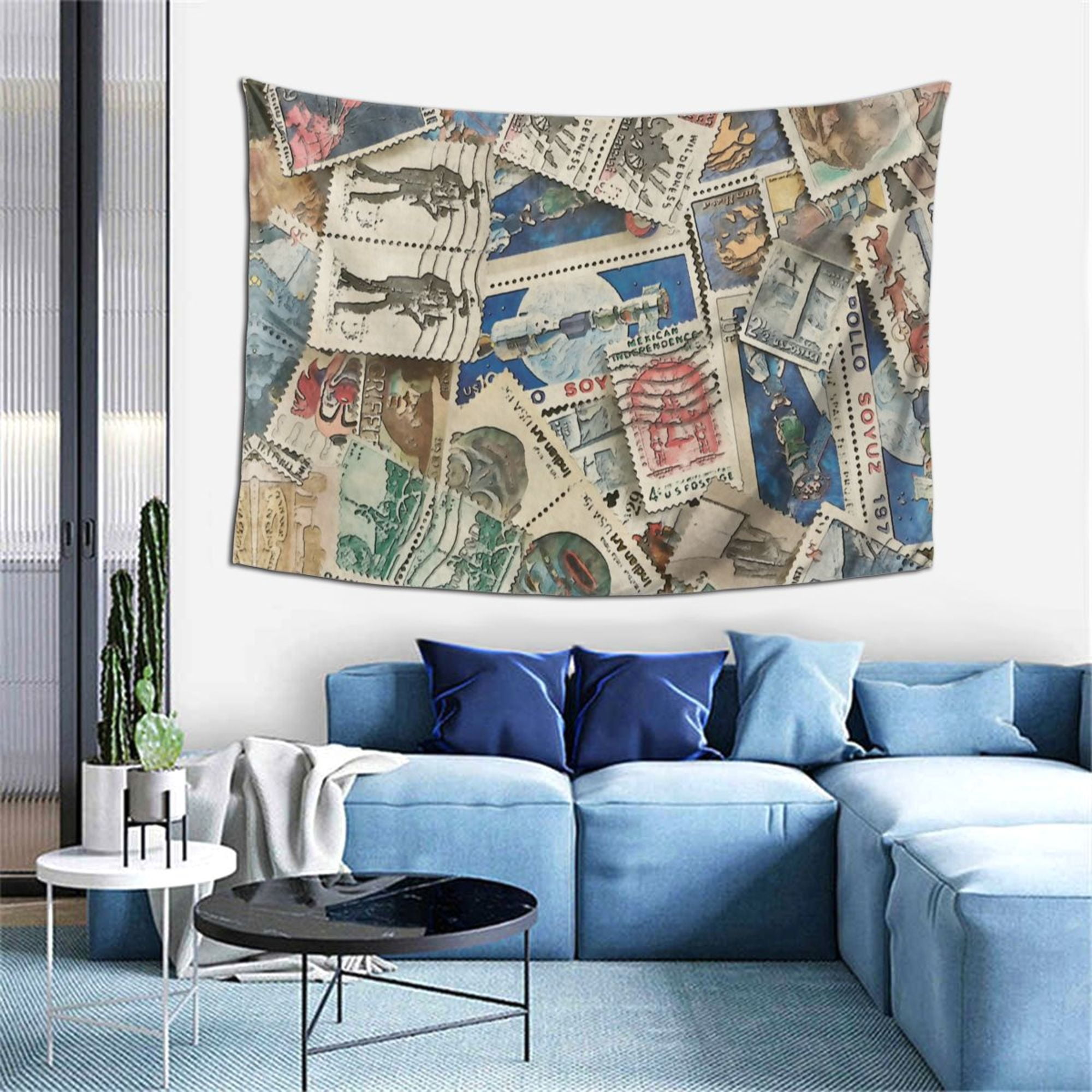ZICANCN Vintage Stamp Print Fantasy Wall Decor Tapestry , Room-Bedroom ...