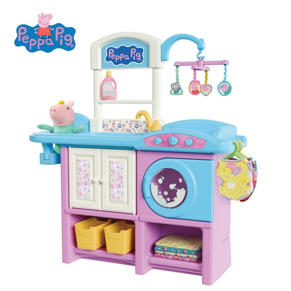 Peppa Pig Toys Peppa's Big Family House Playset with Baby Evie for Kids ...