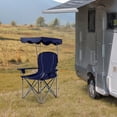 ENTU Portable Folding Beach Canopy Chair 600D PVC Fabric Steel Tube ...