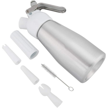 Whipped Cream Dispenser, 250ml Portable Aluminum Whipped Cream Dessert ...