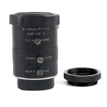 Manual Iris Lens, C-Mount Zoom 1080P CCTV Lens, For Surveillance ...