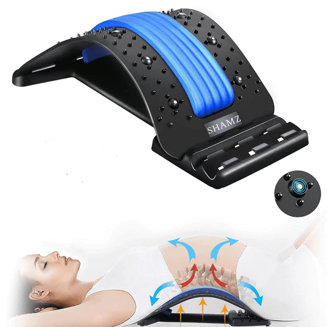 Buy SHAMZ Back Stretcher - Lower Back Pain| Adjustable Back Cracker for ...