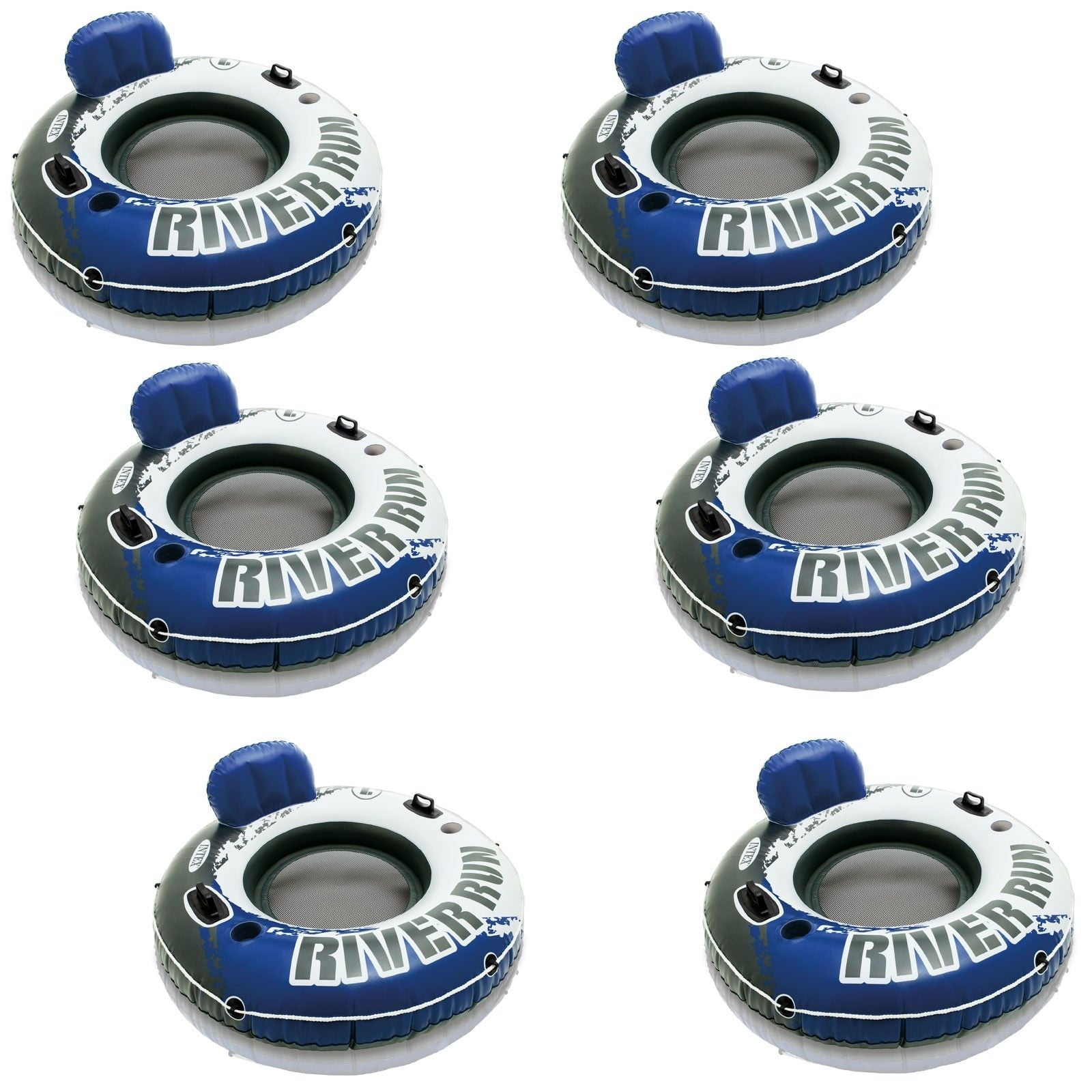 Intex River Run I Inflatable Water Floating Lake Pool Pond River Tubes ...