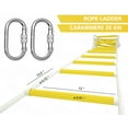 ISOP Emergency Fire Escape Rope Ladder 2 Story 16ft with Carabiners ...