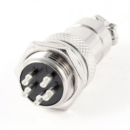 Panel Mounting GX16-5 16mm 5 Pin Aviation Connector - Walmart.ca