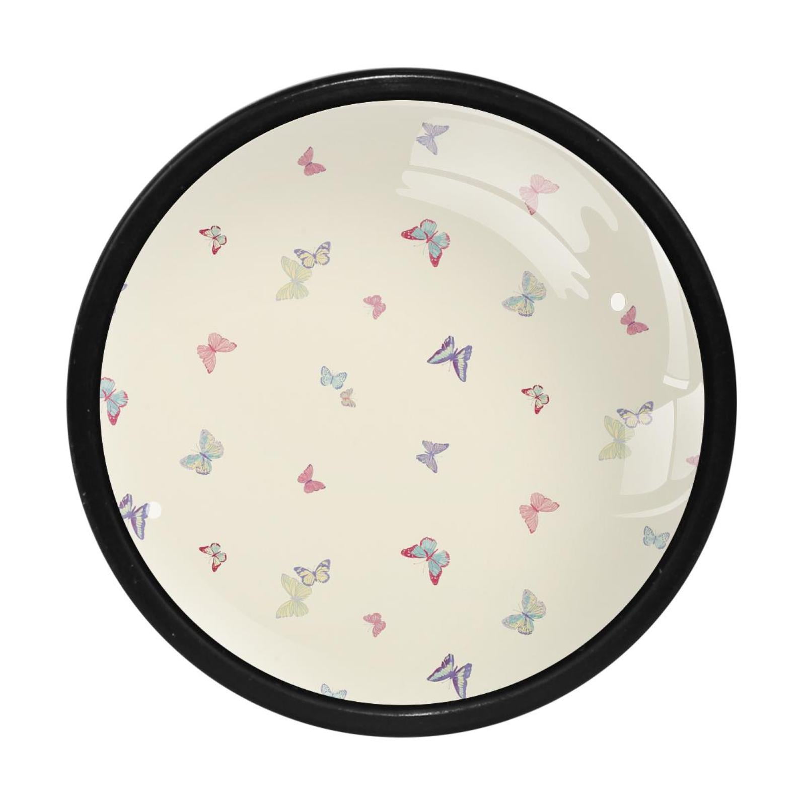 4 Pcs Butterfly Knobs for Kitchen Cabinet Cupboard Dresser Bookcase ...