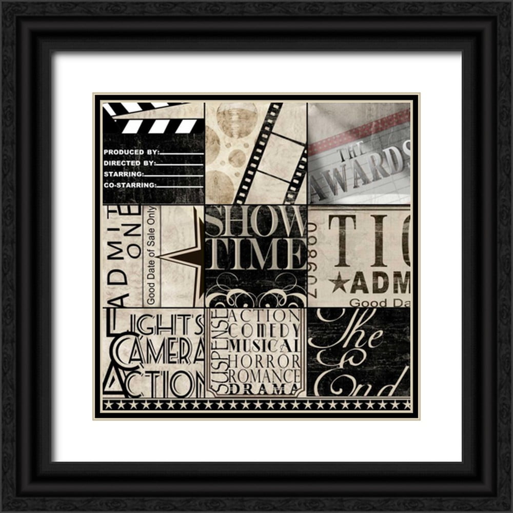 Wolk, Lisa 26x26 Black Ornate Wood Framed with Double Matting Museum ...