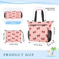 Beach Tote Bag with Waterproof Wet Pocket & Detachable Pouch for Pool ...