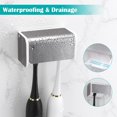 2 PCS Wall Mounted with Cover, Electric Tooth Brushing Holder for ...
