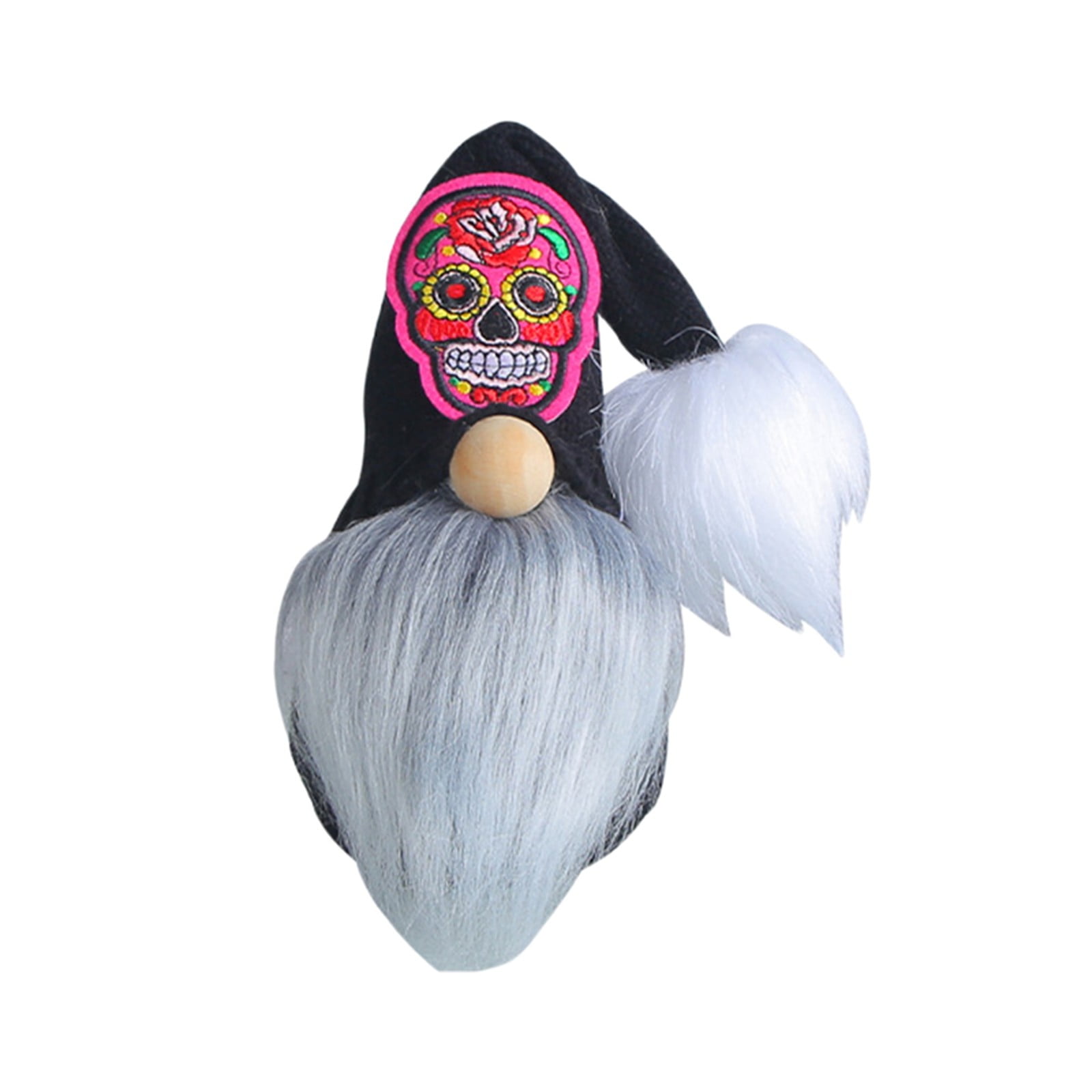 Muñeco esqueleto de Halloween con barba realista y sin rostro ...