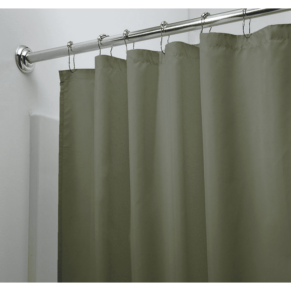Mold And Mildew Resistant Fabric Shower Curtain Liner Sage Walmart
