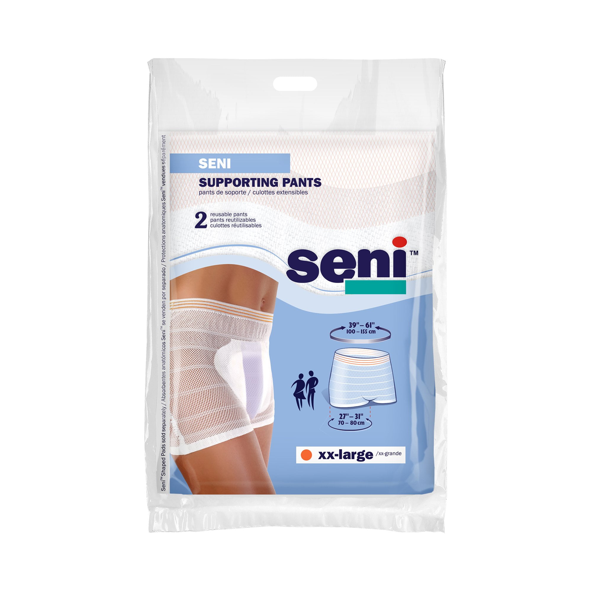 Seni Reusable Knit Pant Pull On 2X-Large, S-XX02-SP1, 80 Ct - Walmart.com
