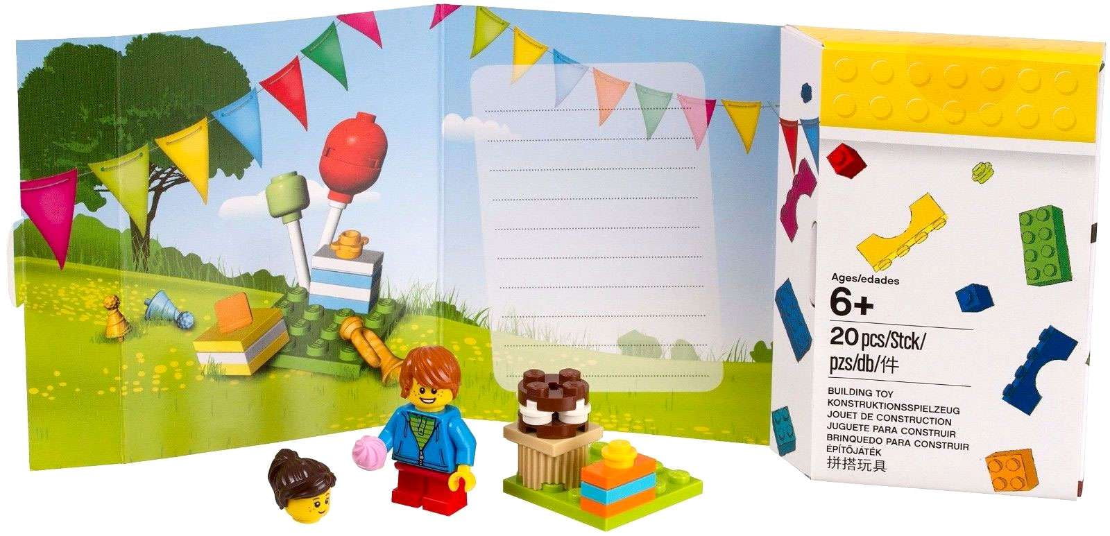Pre-Owned LEGO Minifigure Birthday Card Set LEGO 5004931 - Walmart.com