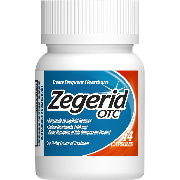 Zegerid OTC Heartburn Relief 24 Hour Stomach Acid Reliever, 06/11/2023