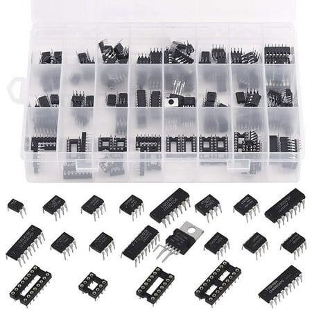 169 Pieces Dip IC Sockets Adaptor, Double Row 2.54mm Pitch, 21 Values ...