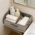 Foldable Fabric Storage Bin with Cardboard Frame for Clothes, Towels ...