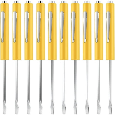 10 Pieces Pocket Screwdriver Mini Tops And Pocket Clips Pocket ...