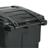 Free Shipping! Toter 64-Gallon Black Garbage Can, Durable with Wheels ...