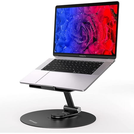 AIMTYD Swivel Laptop Stand, Adjustable Height Laptop Riser for Desk ...