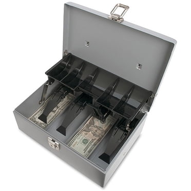 MMF, MMF221533001, SteelMaster Slot Small Cash Box, Gray - Walmart.com