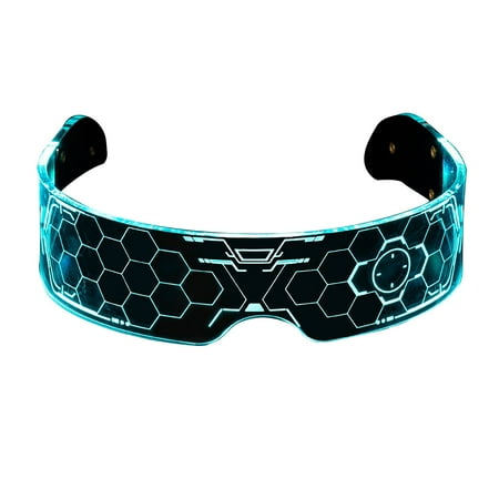Futuristic Honeycomb LED glasses,luminous glasses, cool neon cyber ...