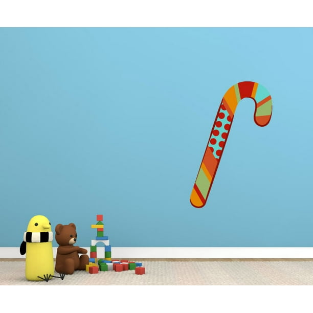 Candy Cane Wall Decal - Vinyl Sticker - Car Sticker - IDCOLOR003 - 25 ...