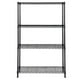 Hyper Tough 4 Tier Wire Shelf Unit, Black, 1400 lb. Capacity - Walmart.com