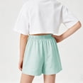 biudgviw Girls Casual Shorts Toddler Kids Comfy Elastic Waist Pull On ...