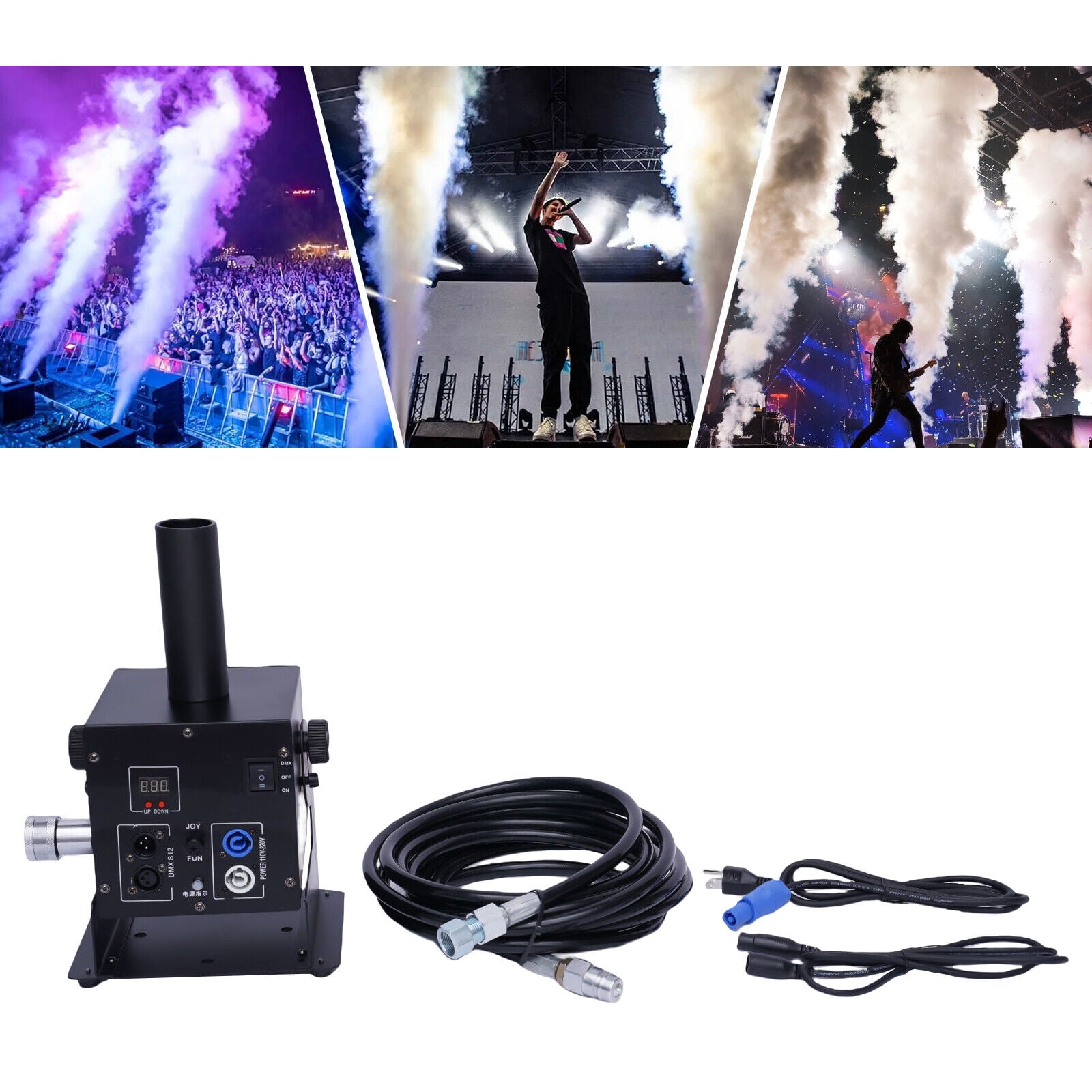 Cannon CO2 Jet Machine Air Column Smoke DMX for Show Party Disco DJ ...