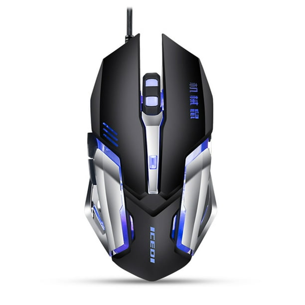 Ratón Gamer DI-101 Silencioso con 6 Botones Programables, 4 Niveles de ...