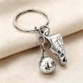 3D Gold Soccer Cleat Football Keychain, Mini Soccer Ball Key Ring for ...