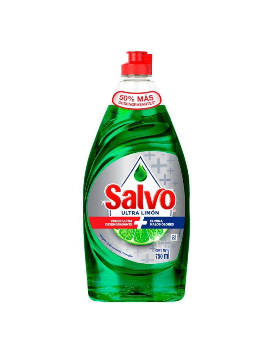 Pack de 12 Lavatrastes Líquido Salvo Ultra Limón 750 ml Salvo Limon ...