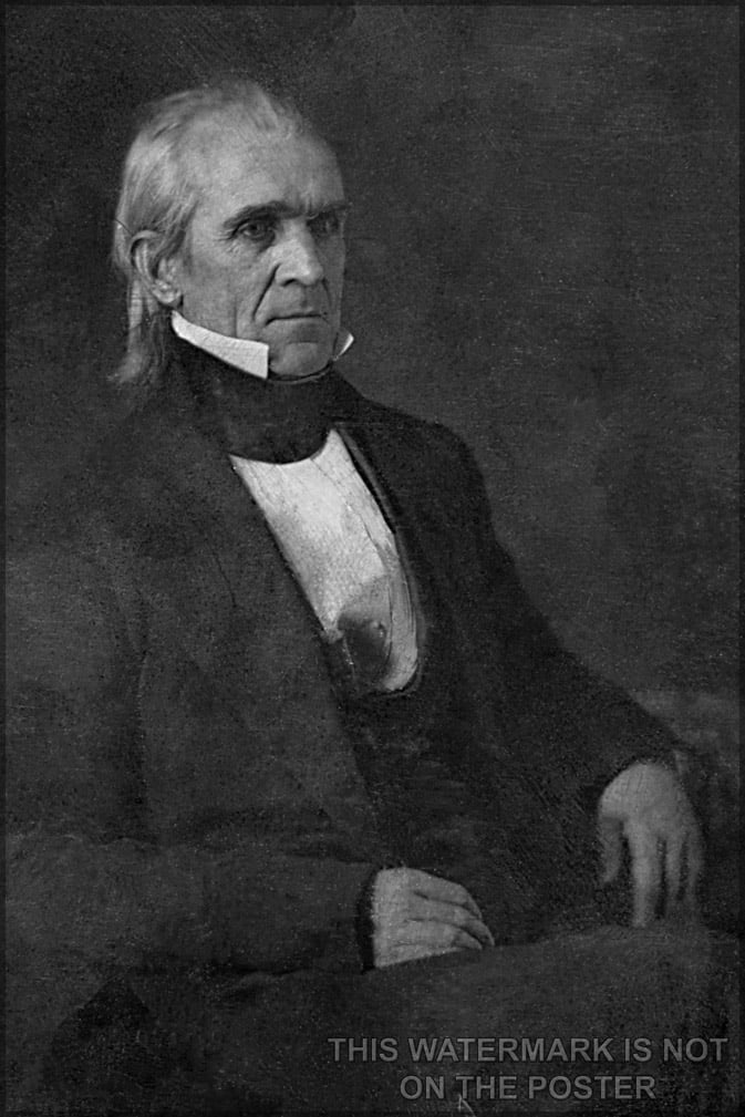 24"x36" Gallery Poster, president james polk - Walmart.com