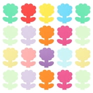 BeYumi 50Pcs Wall Stickers Shapes Learning Flash Cards Paper Cut Outs ...