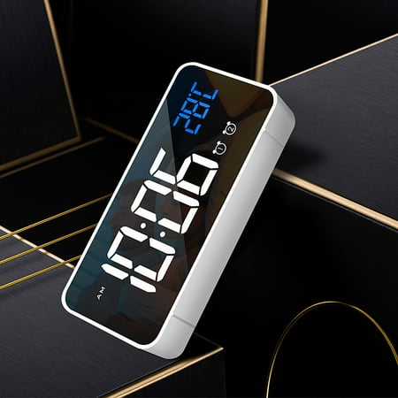 Tick-Free Digital Alarm Clock, Creative Multifunctional Exquisite Clock ...