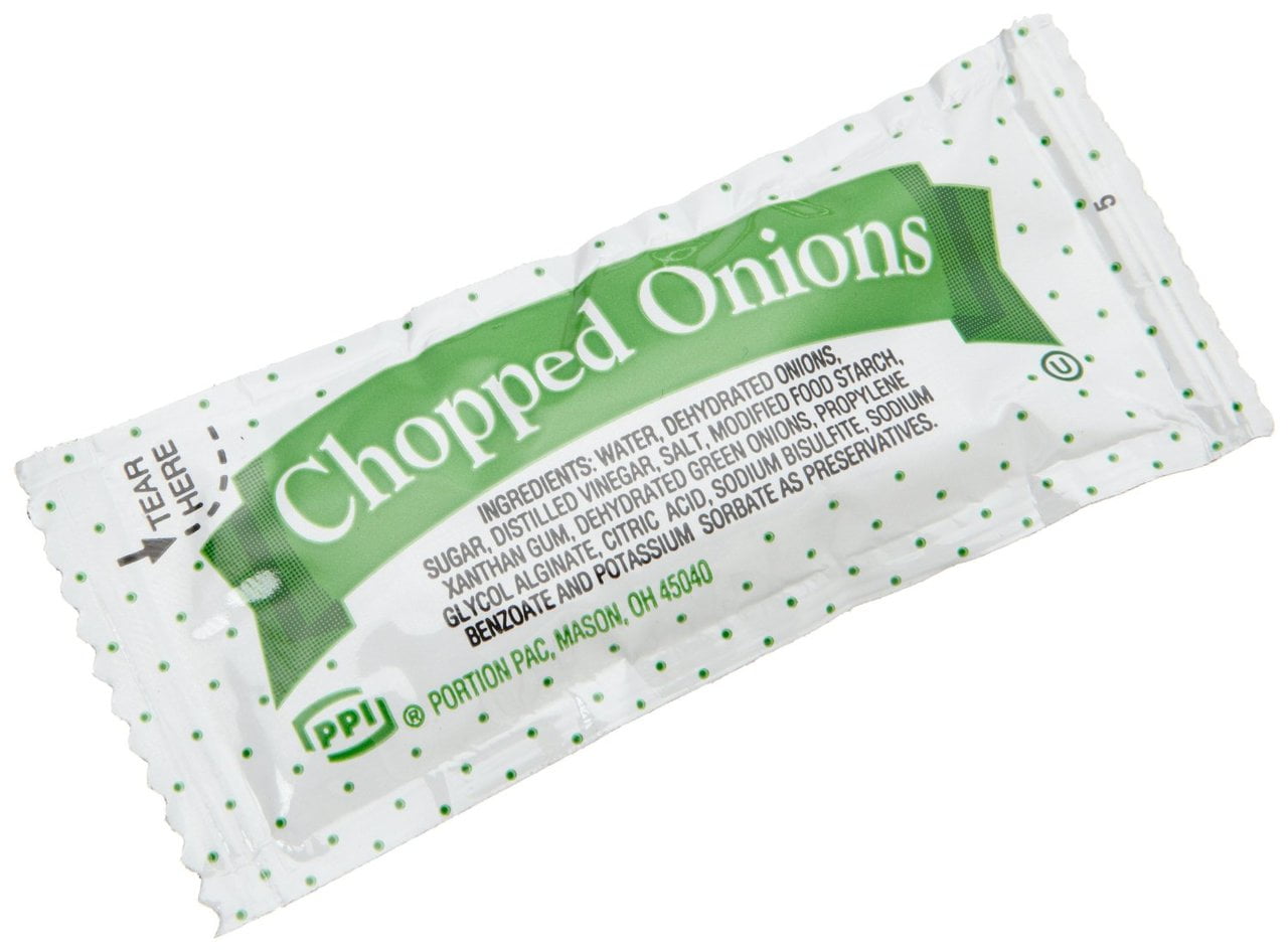 PPI Single Serve Chopped Onion, 9 gr. Packets (Pack of 200) - Walmart.com