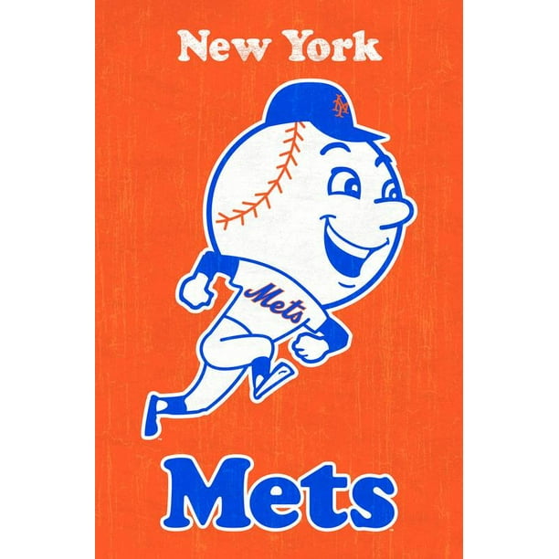 MLB New York Mets - Retro Logo 11 Wall Poster, 22.375" x 34" - Walmart.com