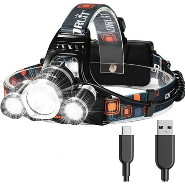 Sanlufa Ultra-Bright LED Mining Headlamp,Rechargeable Waterproof Hard ...
