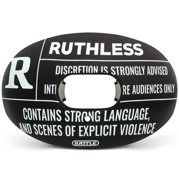 Battle Sports Ruthless Oxygen Lip Protector Mouthguard - Black/White ...