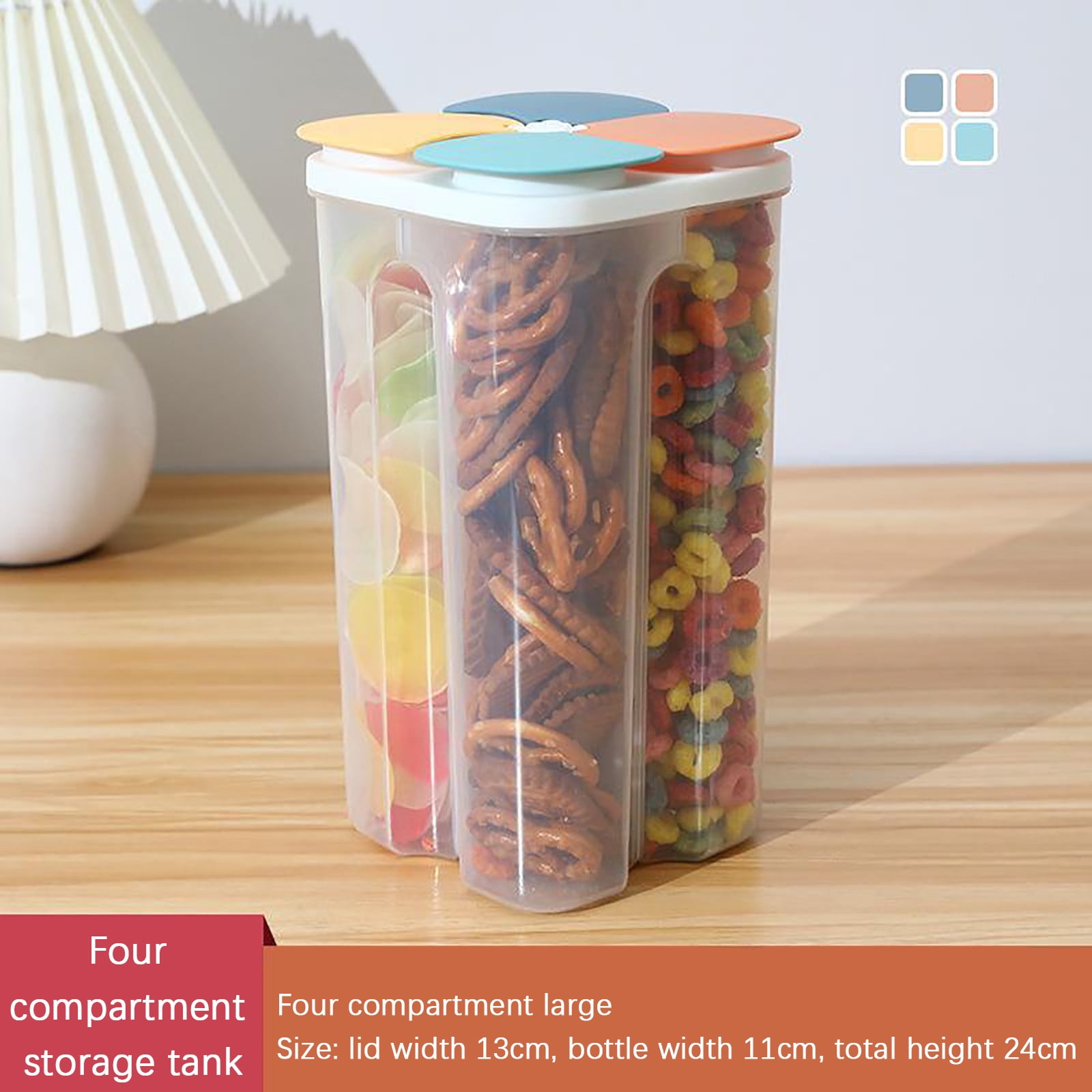 JeashCHAT Rice and Grain Storage Container, Transparent Food Seal ...
