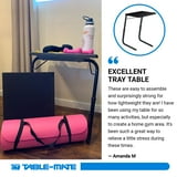 Table Mate XL Oversize Foldable TV Tray Extra Large Table (Black ...