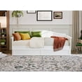 AFI Acadia Wood Twin Size Daybed Frame with Twin Trundle White ...