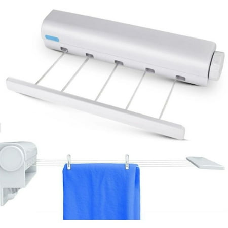 Spring-loaded five-wire automatic retractable clothesline | Walmart Canada