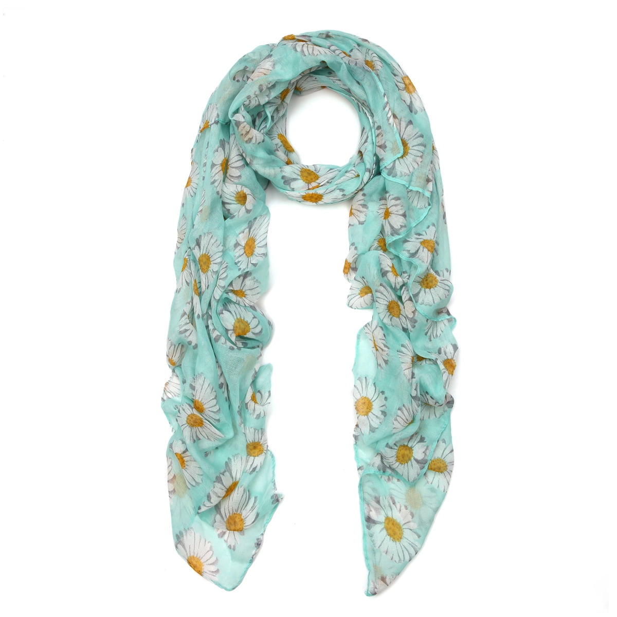Premium Daisy Floral Fashion Scarf Wrap - Walmart.com
