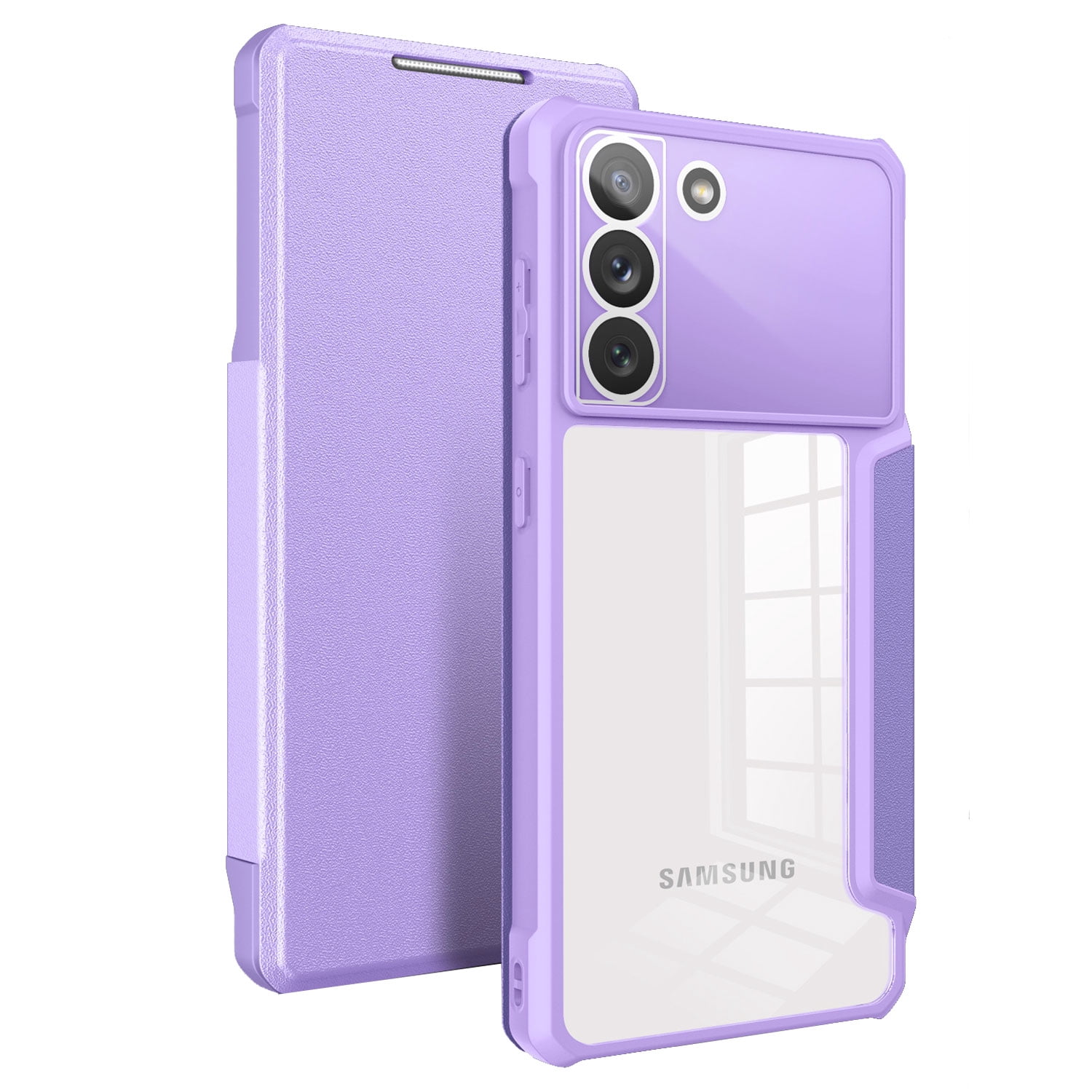 SaniMore for Samsung Galaxy S22 Plus Case Transparent PC & Soft TPU ...