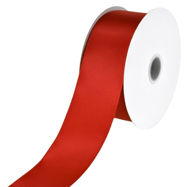 Homeford Single Faced Satin Ribbon, 1-1/2-inch, 10-yard, Red - Walmart.com