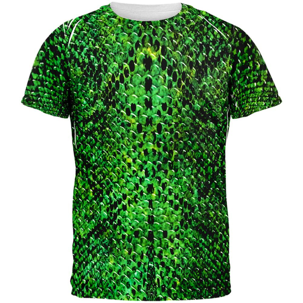 Halloween Green Snake Snakeskin Costume All Over Mens T Shirt - Walmart.com