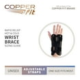 Copper Fit® RAPID RELIEF Wrist Brace | Hot & Cold Gel Pack | Adjustable ...