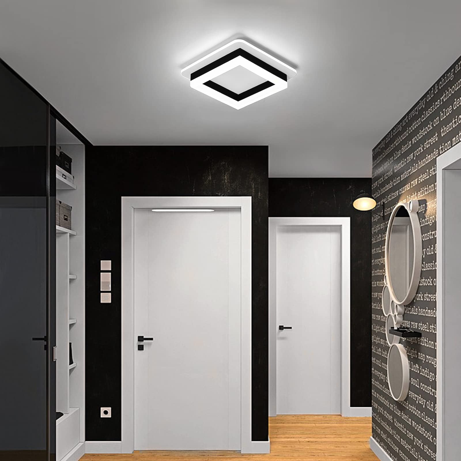 ADISUN Modern Led Ceiling Light Fixture Flush Mount Square Ceiling ...